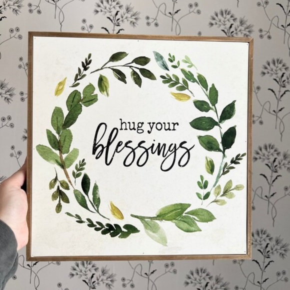 Wall Decor | Hug Your Blessings Sign | Poshmark